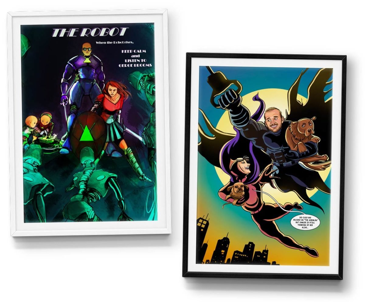 Custom Superhero Poster | Your Comic Story